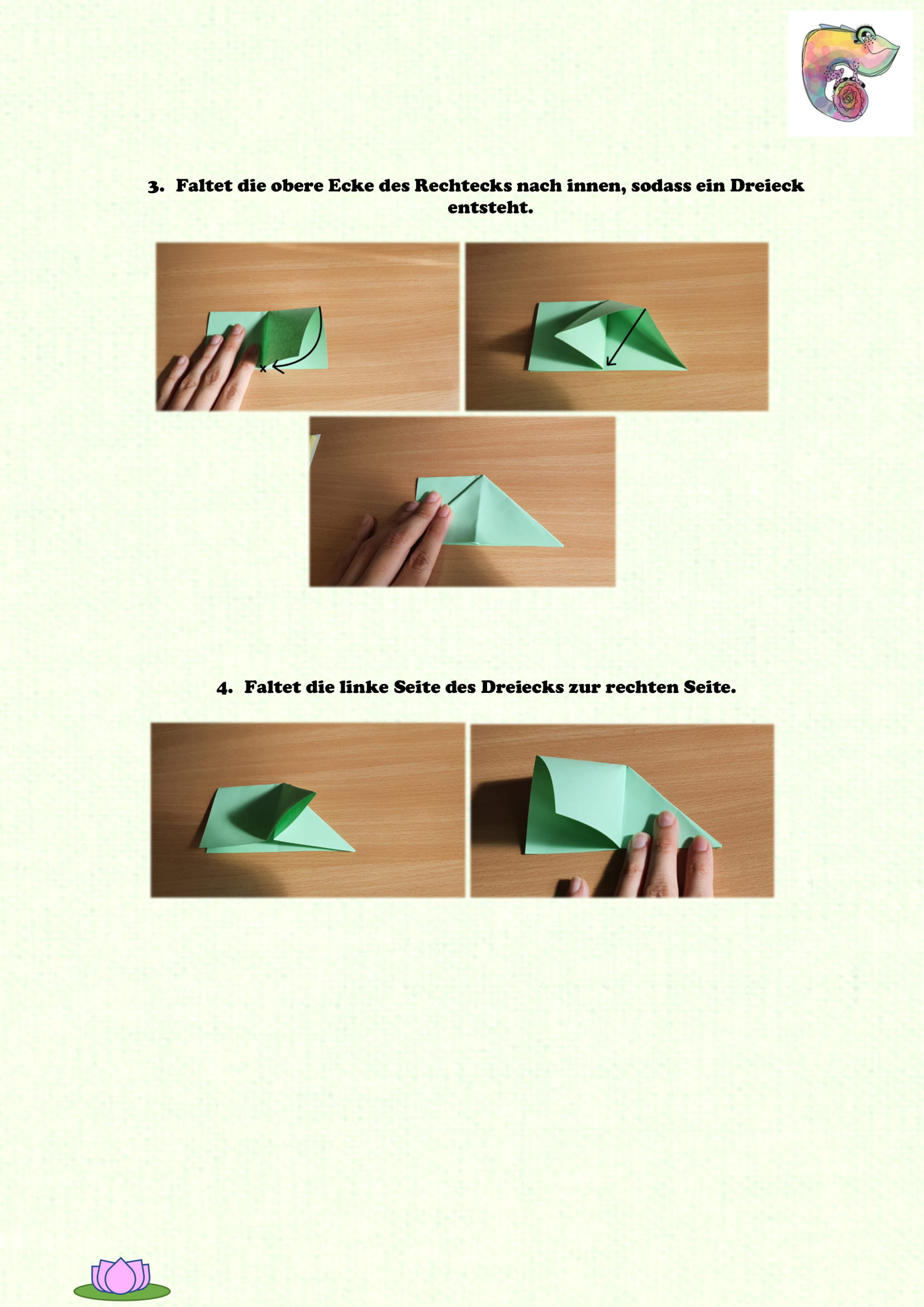 Frosch- und Marienkäfer-Origami – AHA-ERLEBNISmuseum für Kinder und ...