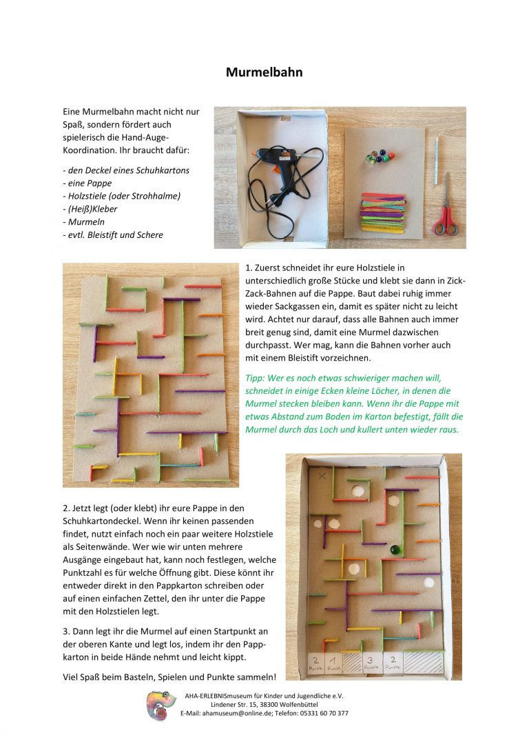 Murmelbahn – AHA-ERLEBNISmuseum für Kinder und Jugendliche e.V.